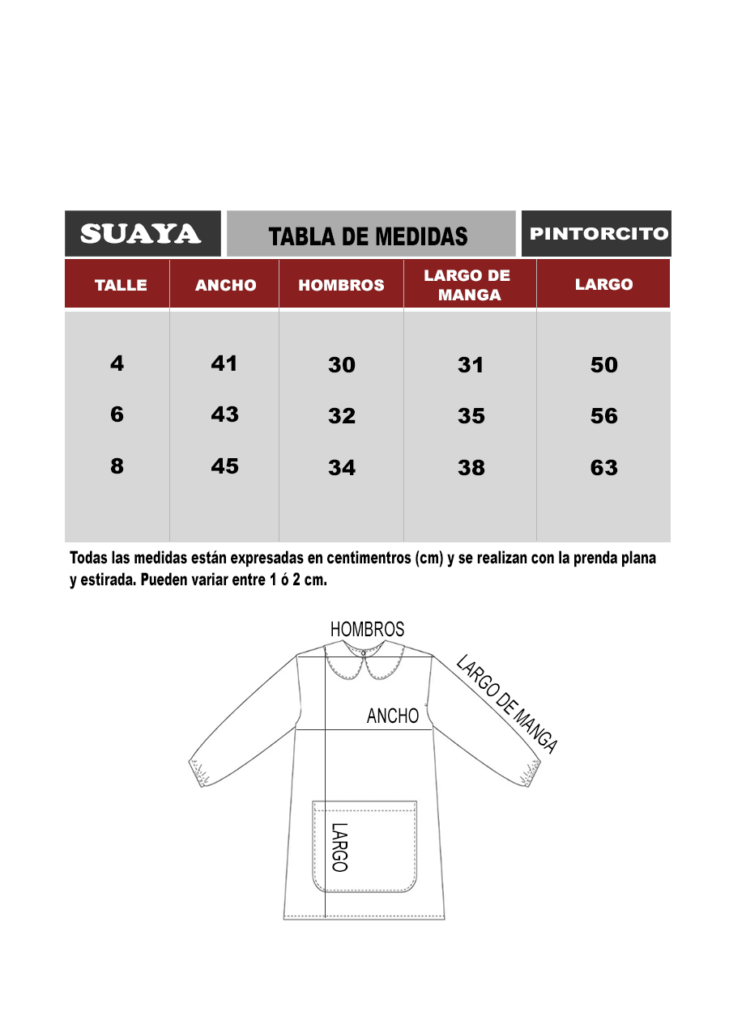 Pintorcito - Guardapolvo De Jardín - SUAYA Tienda Oficial